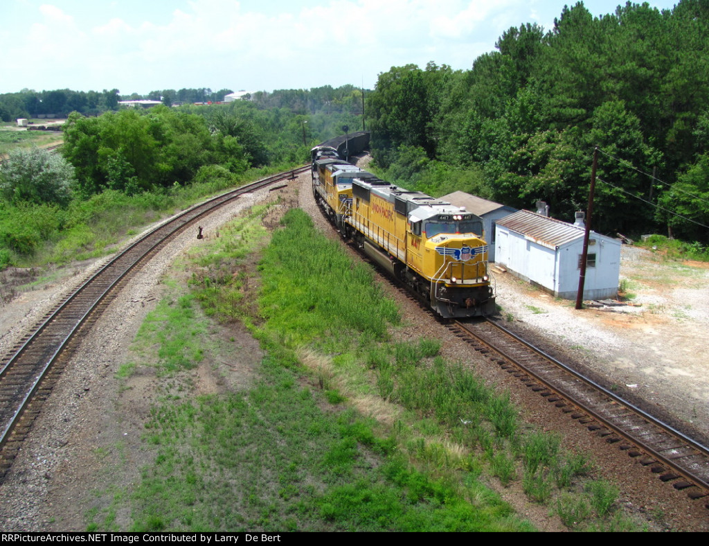UP 4417 Coal drag coming south